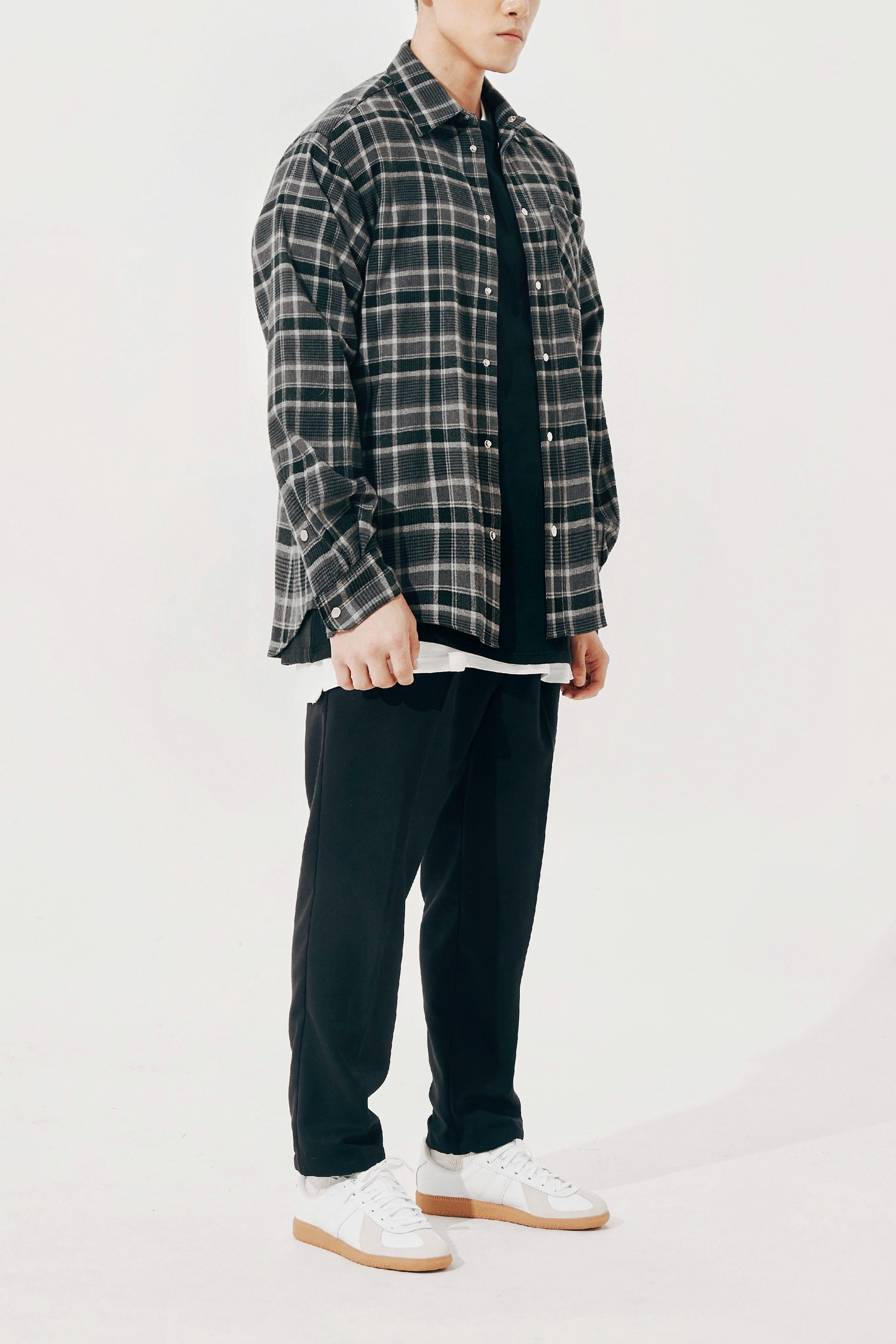 SUCRAM 21SS FLANNEL PLAID SHIRT 日本法蘭絨格子紋長袖襯衫襯衣|襯衫|ETMall東森購物網