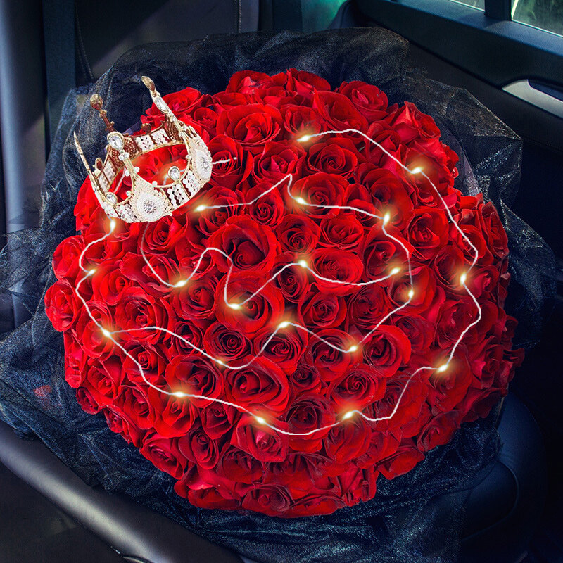 Shenzhen flowers express Tongcheng red rose bouquet Luohu Futian ...