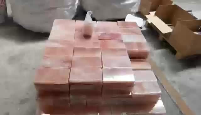 Bbq Himalayan Pink Salt Rectangular Cooking Plate Natural Mineral Salt ...