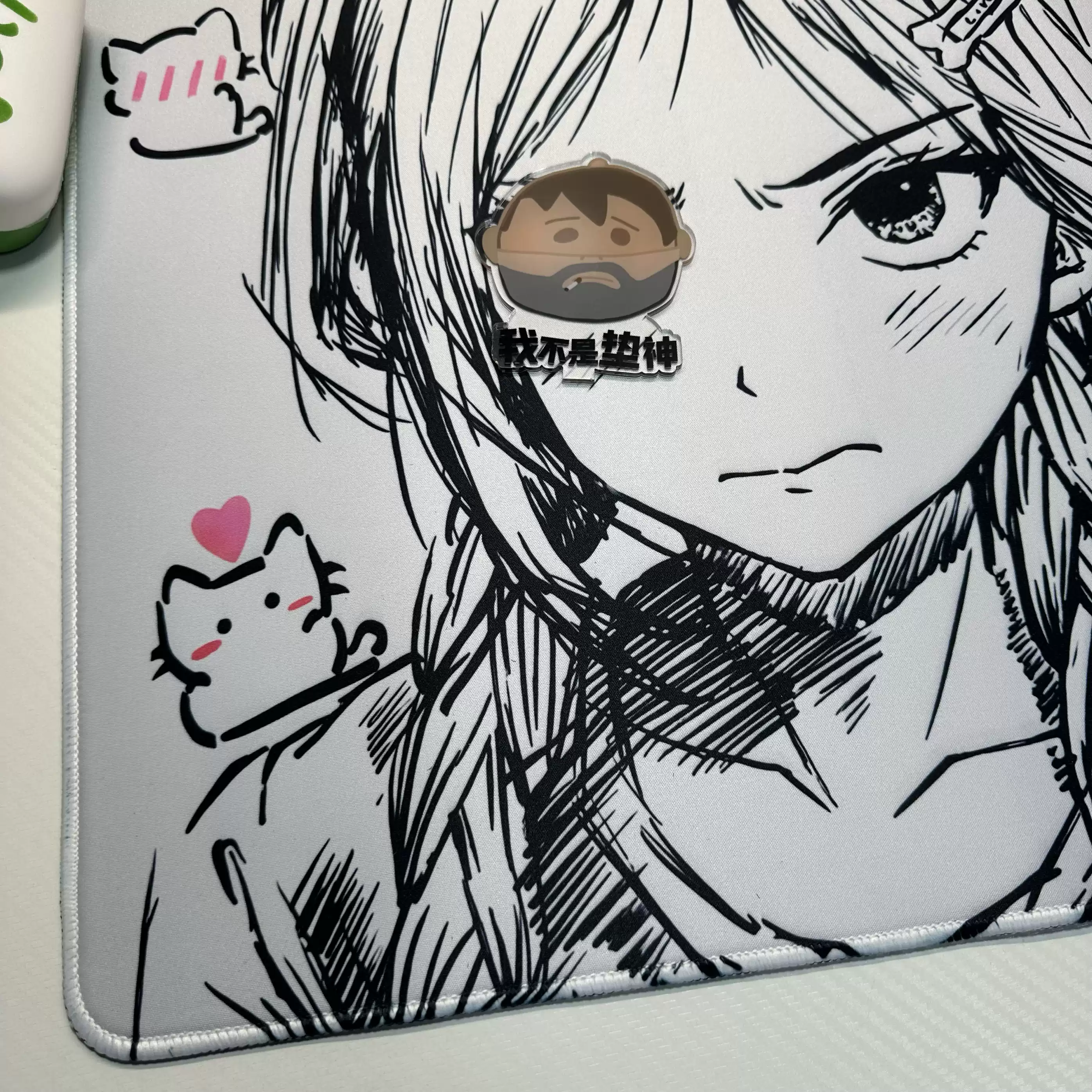 Kuroha Moment 片刻 欲語 復刻線稿包邊中性偏滑二次元遊戲滑鼠墊