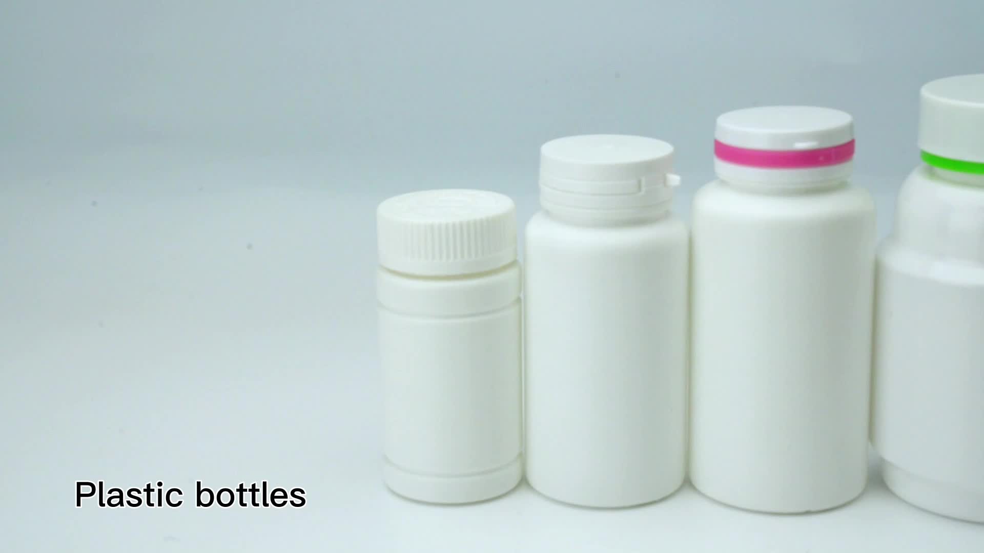 White Width Mouth Hdpe Plastic Container Pill Health Care Supplement Bottle With Child ...