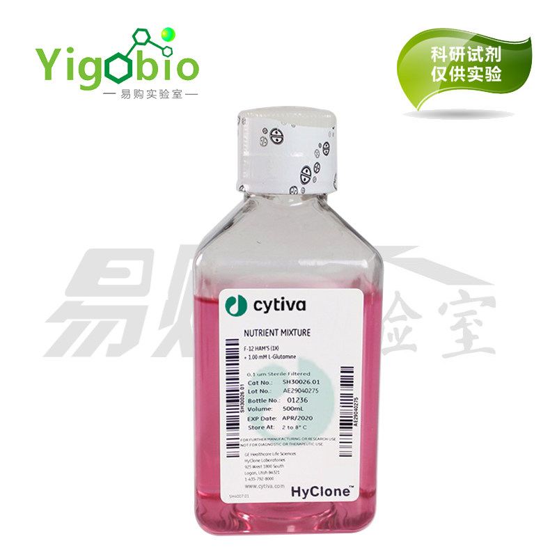 Cytiva/HyClone F12液體培養基(含L-谷氨醯胺) SH30026.01 500ml