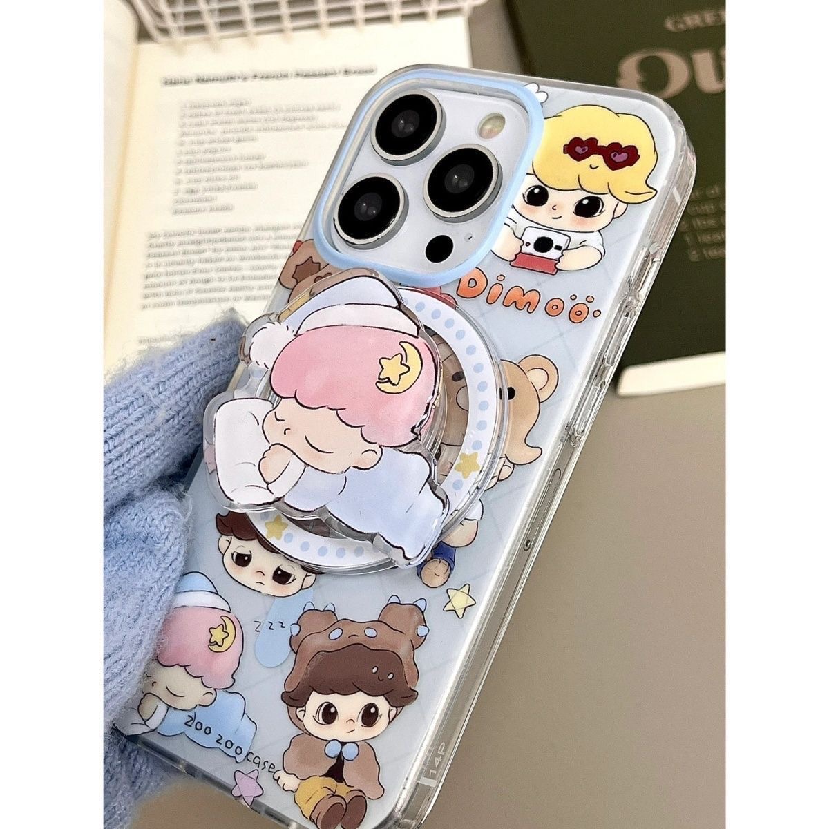 泡泡瑪特卡磁吸支架適用S20三星S24ultra手機殼A55/Note20軟A22 5G/A53/A54全包S10硅膠s23可愛S23FE卡通S21+|手機保護套/殼|ETMall東森購物網