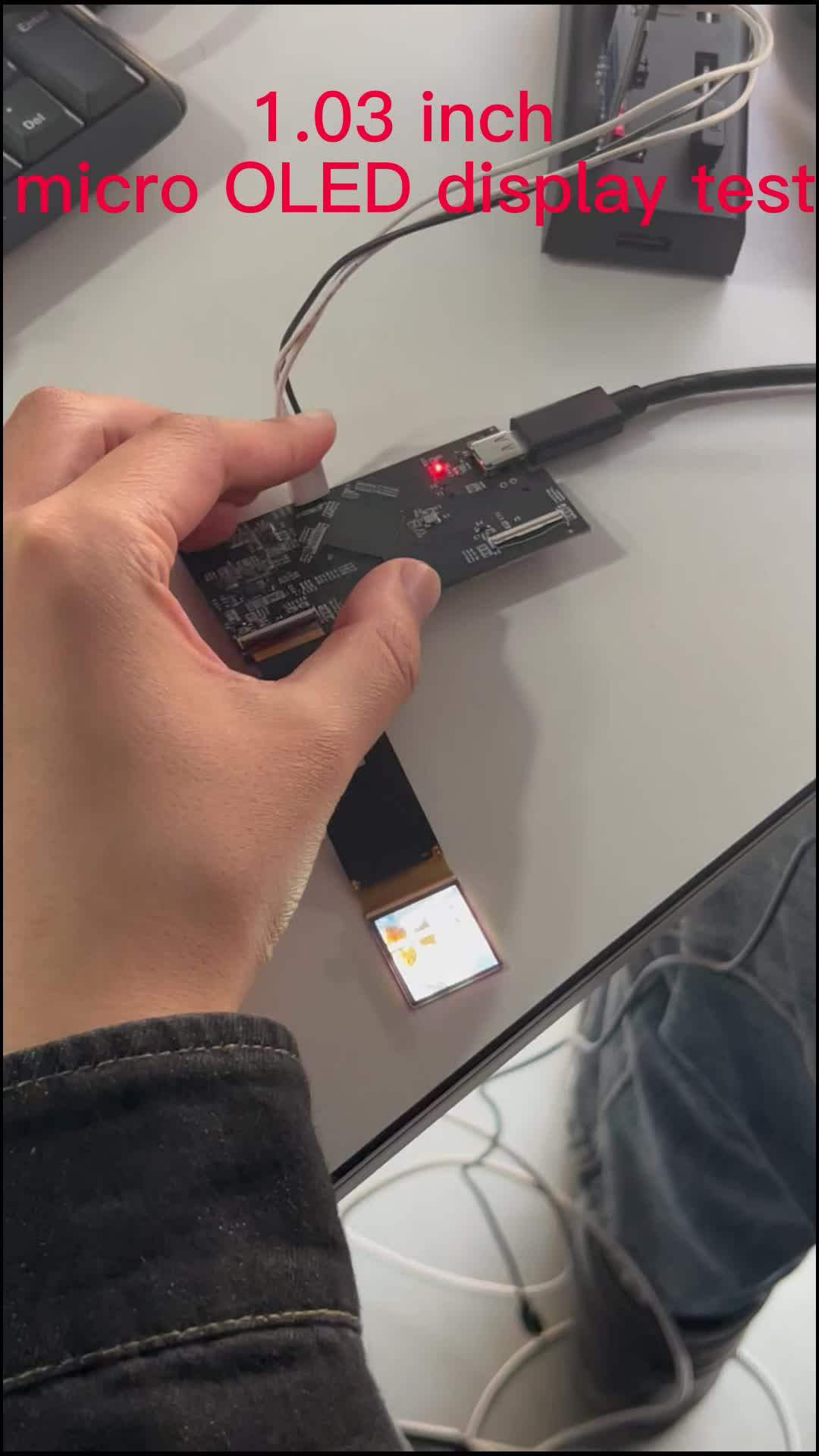 Seeya Sy103wam01 1.03นิ้ว2.5k 2560*2560 Ar Vr Mipi Micro Oled แสดงผลโมดูลสำหรับ Ar Vr แว่นตา Hmd ...