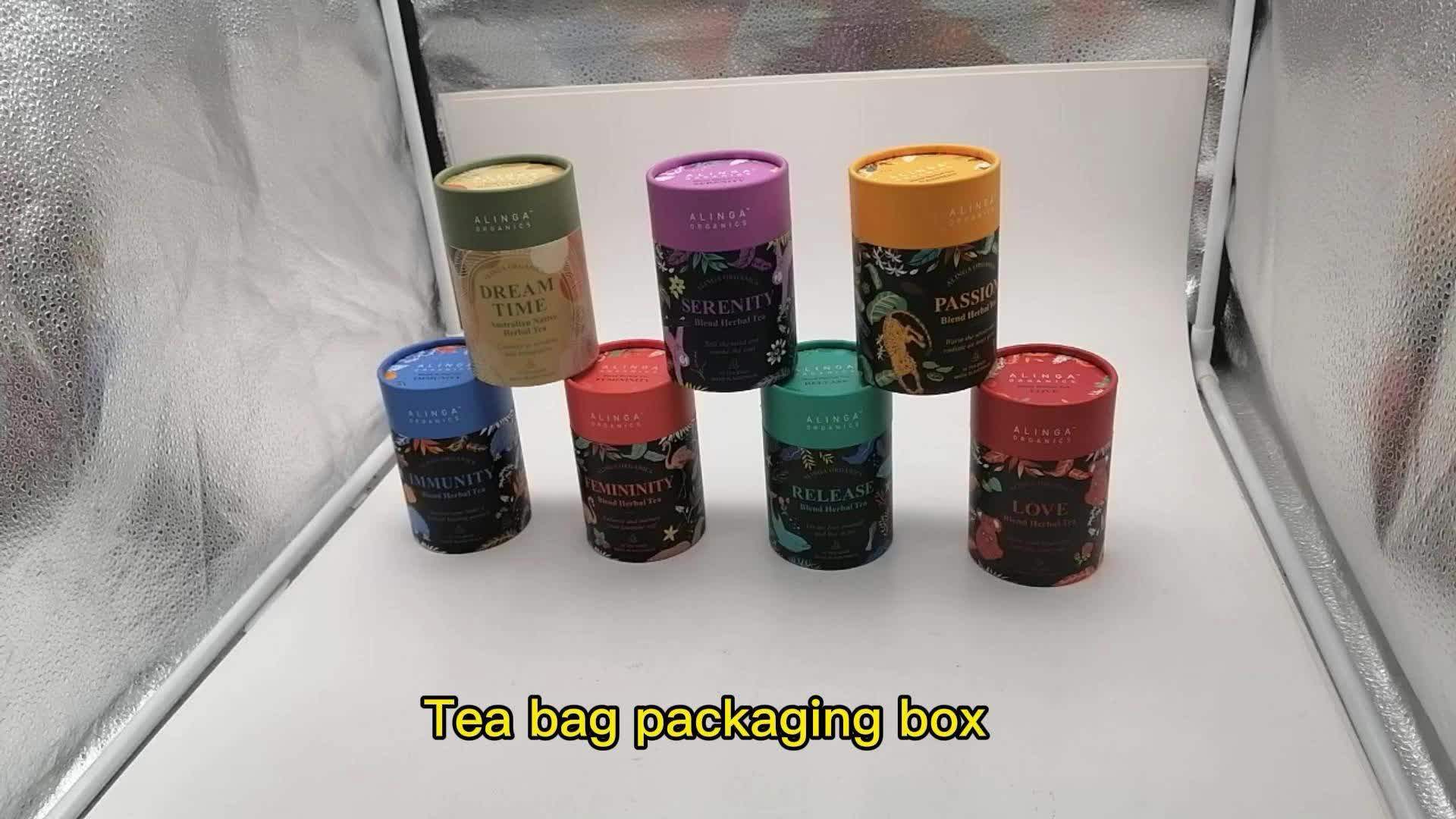 High Quality Custom Kraft Paper Tubes Tea Packaging Boxes Gift Cylinder ...