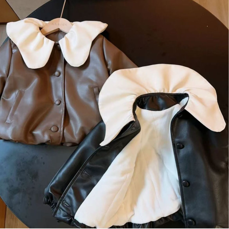 佑琦恩女童洋气外套D6729，冬季穿搭新选择？👗-夹克/皮衣-淘宝好物网