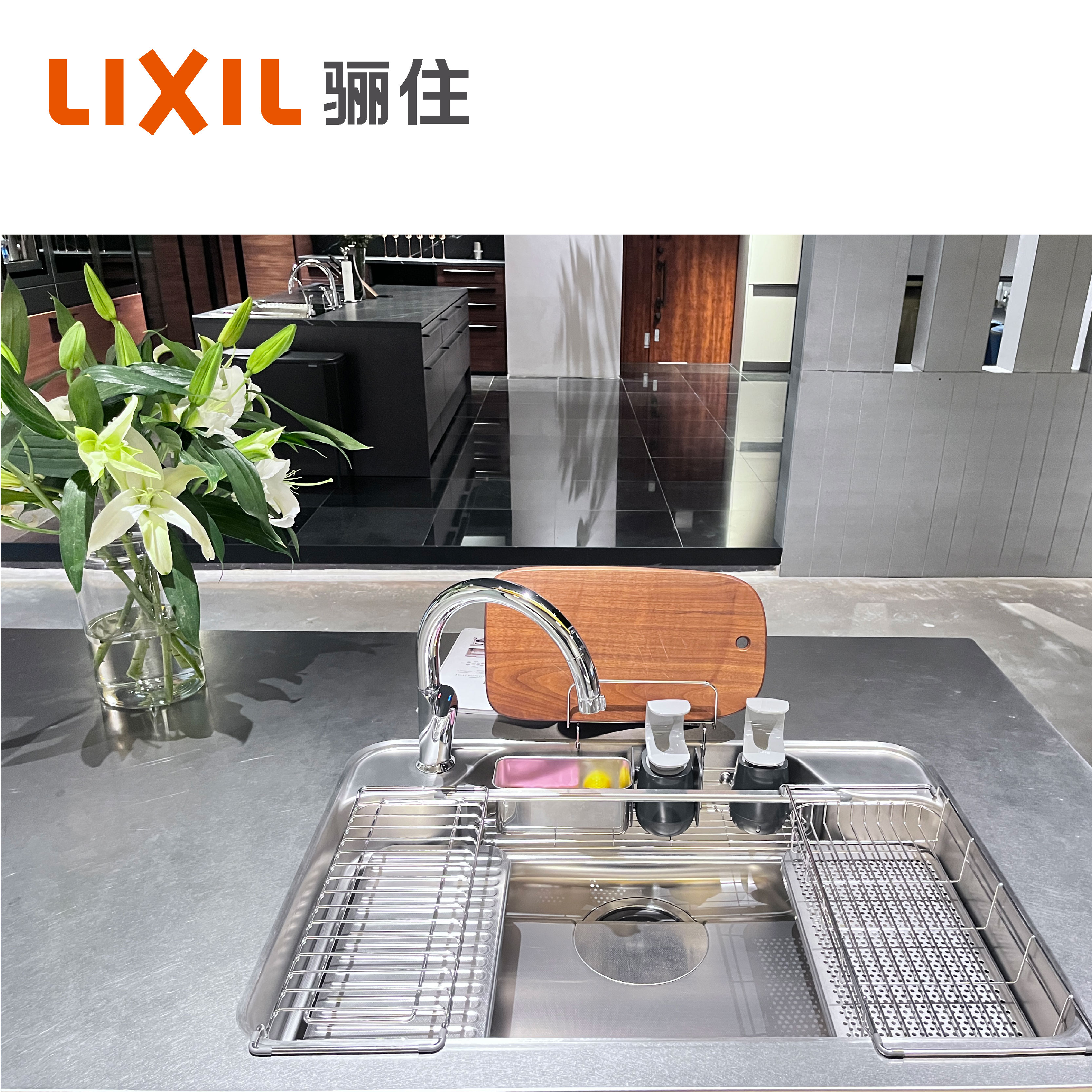 日本进口水槽骊住LIXIL 3D压花多功能304不锈钢大单槽，厨房新宠儿！-水槽单品-淘宝好物网