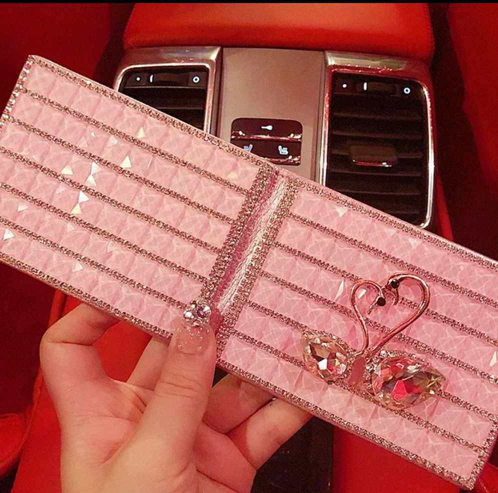 Cartoon rhinestone swan driver's license cover: the new favorite for ...