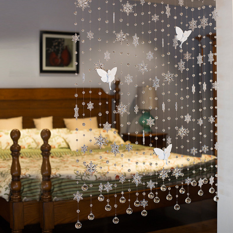 Ice and snow angel Crystal bead curtain Bead curtain partition window ...
