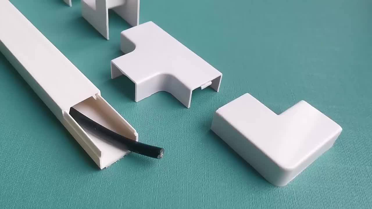 Top Curved Pvc Cable Trunking Wire Storage Decorative Trunking 3030 ...