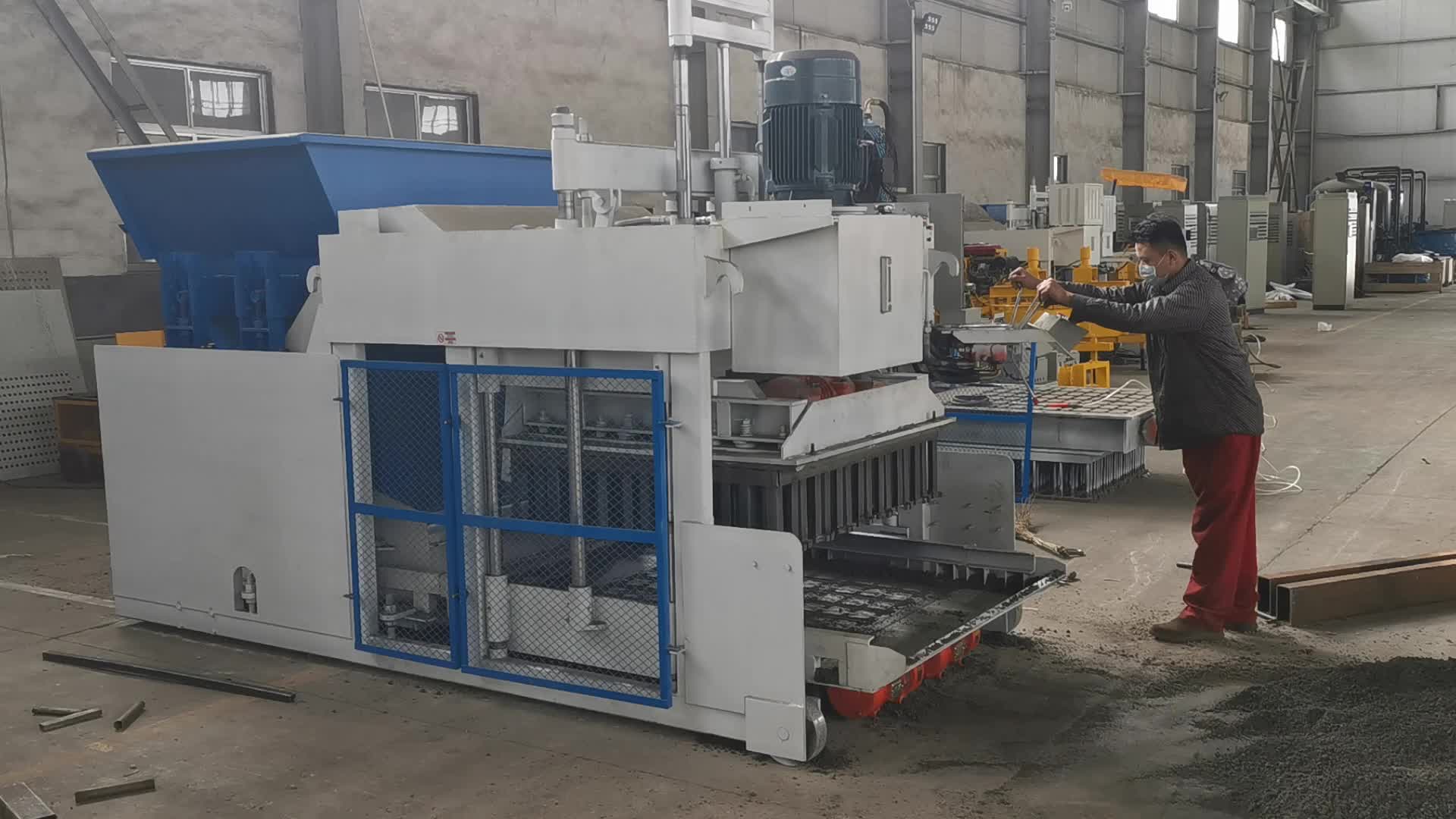 Machine Laying Block Making Block Mold Mobile Processing Line Jh18a ...