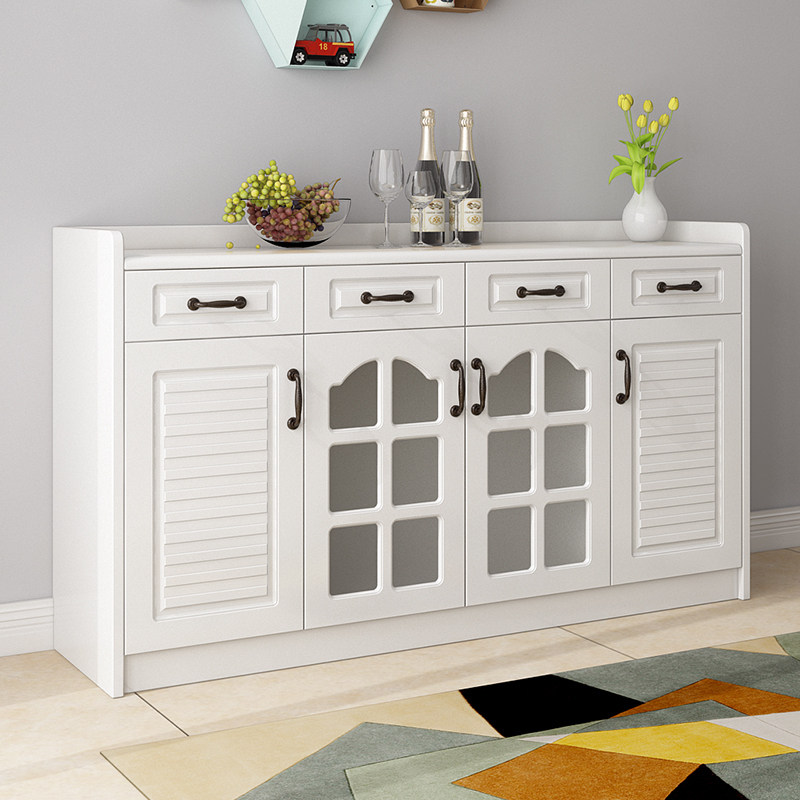 [USD 286.16] Modern minimalist side-side cabinet dining room cupboard ...