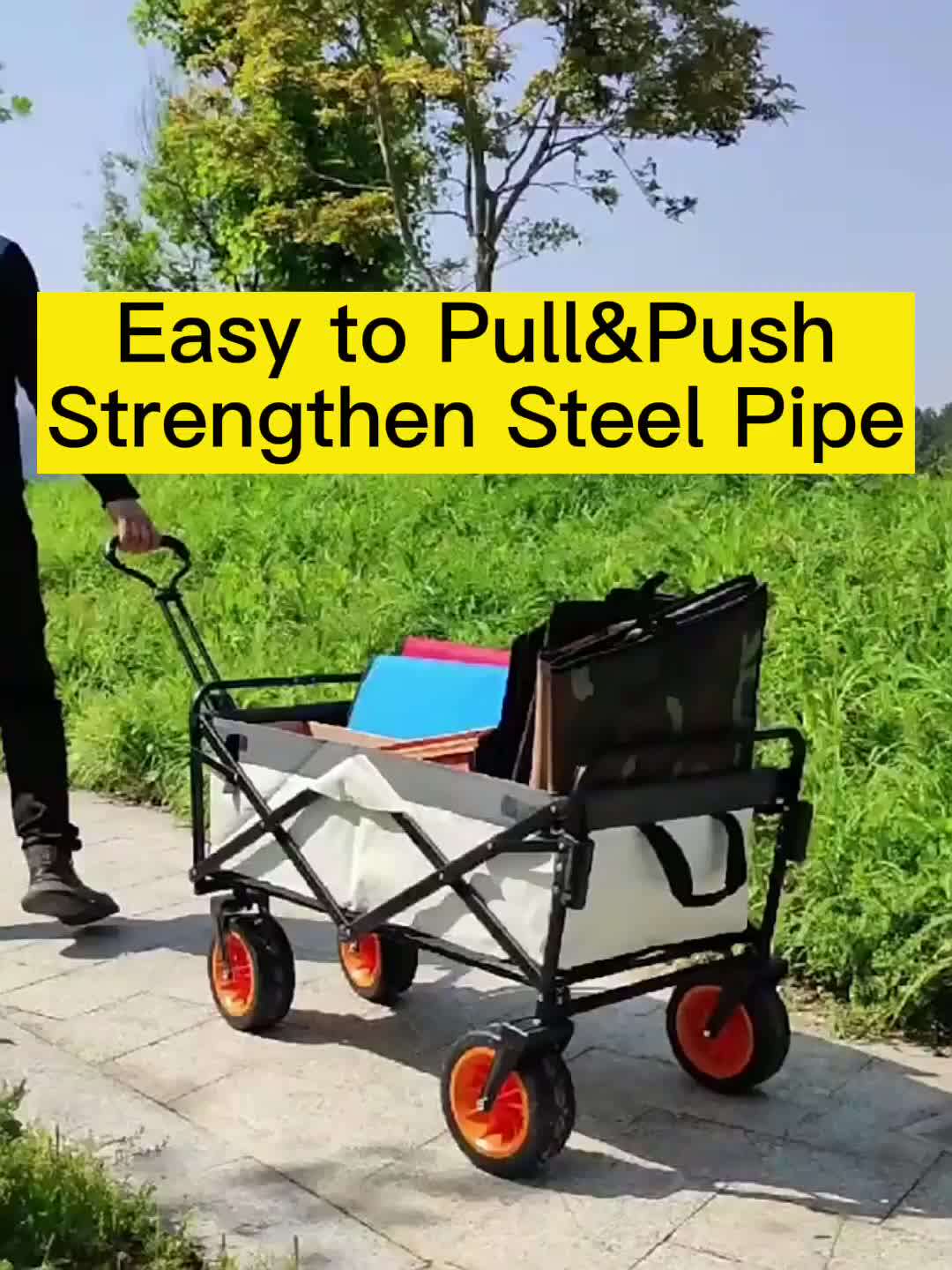 Heavy Duty Wheel Outdoor Camping Stroller Folding Outdoor Folding Wagon ...