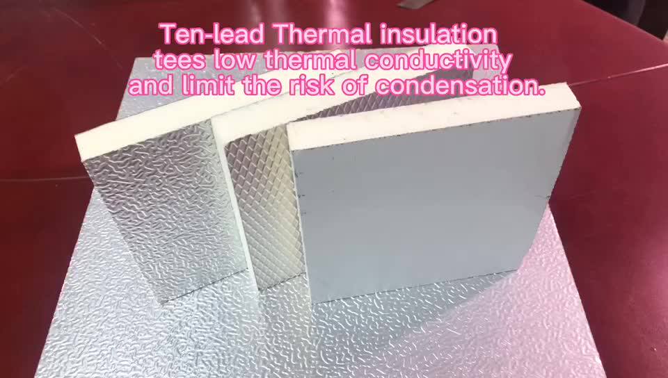 40mm Pir Pre Insulated Duct Sheet With Aluminum Foil For Central Air ...