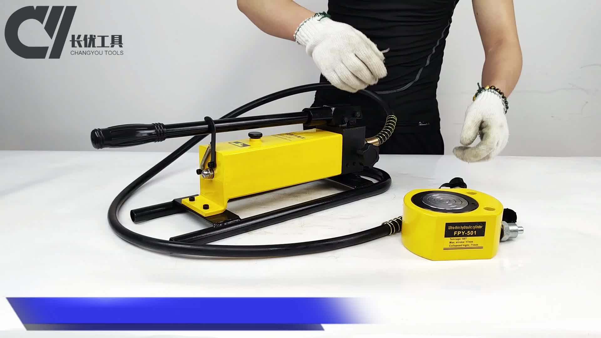 Fpy-501 50 Ton Micro Hydraulic Cylinder Mini Stroke Thin Type Hydraulic ...