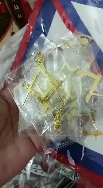 Pair Of Masonic Wood Columns Senior Warden And Junior Warden Emblems ...