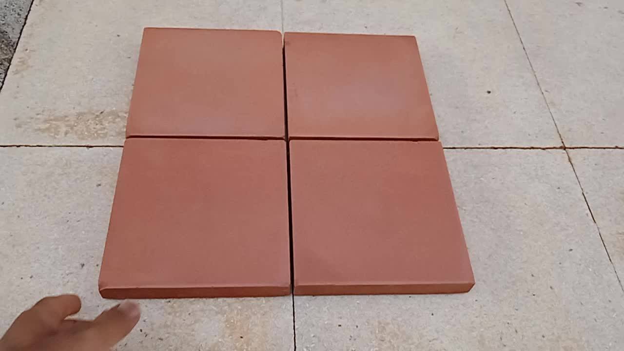 6x6 Inch Red Clay Terracotta Wall Cladding And Clay Floor Tiles For ...