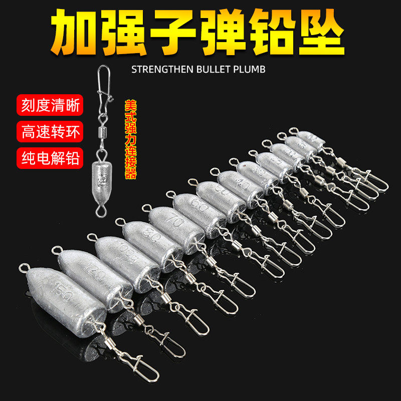 A new weapon for long-distance fishing: the enhanced bullet-shaped lead ...