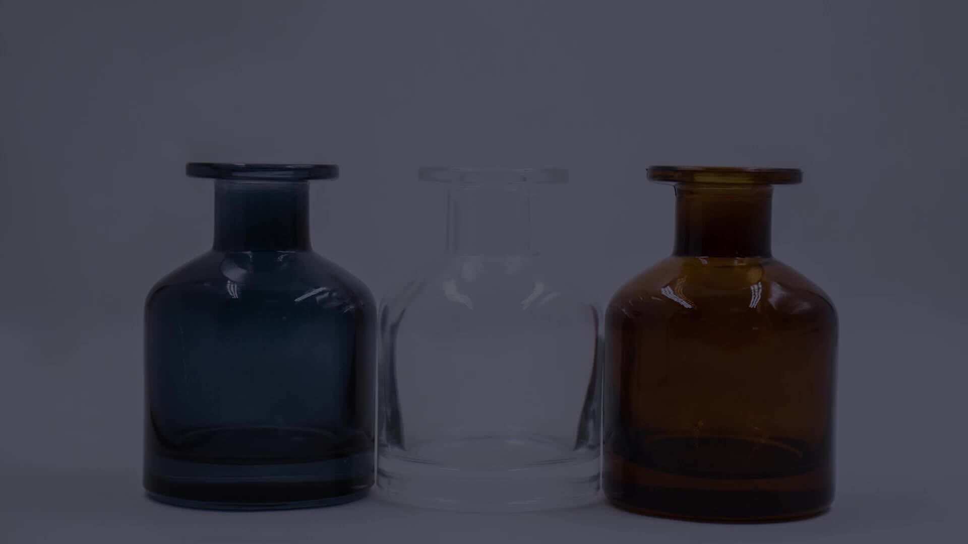 Luxury Empty Reed Diffuser Glass Bottle Frosted Glass Perfume Bottle ...