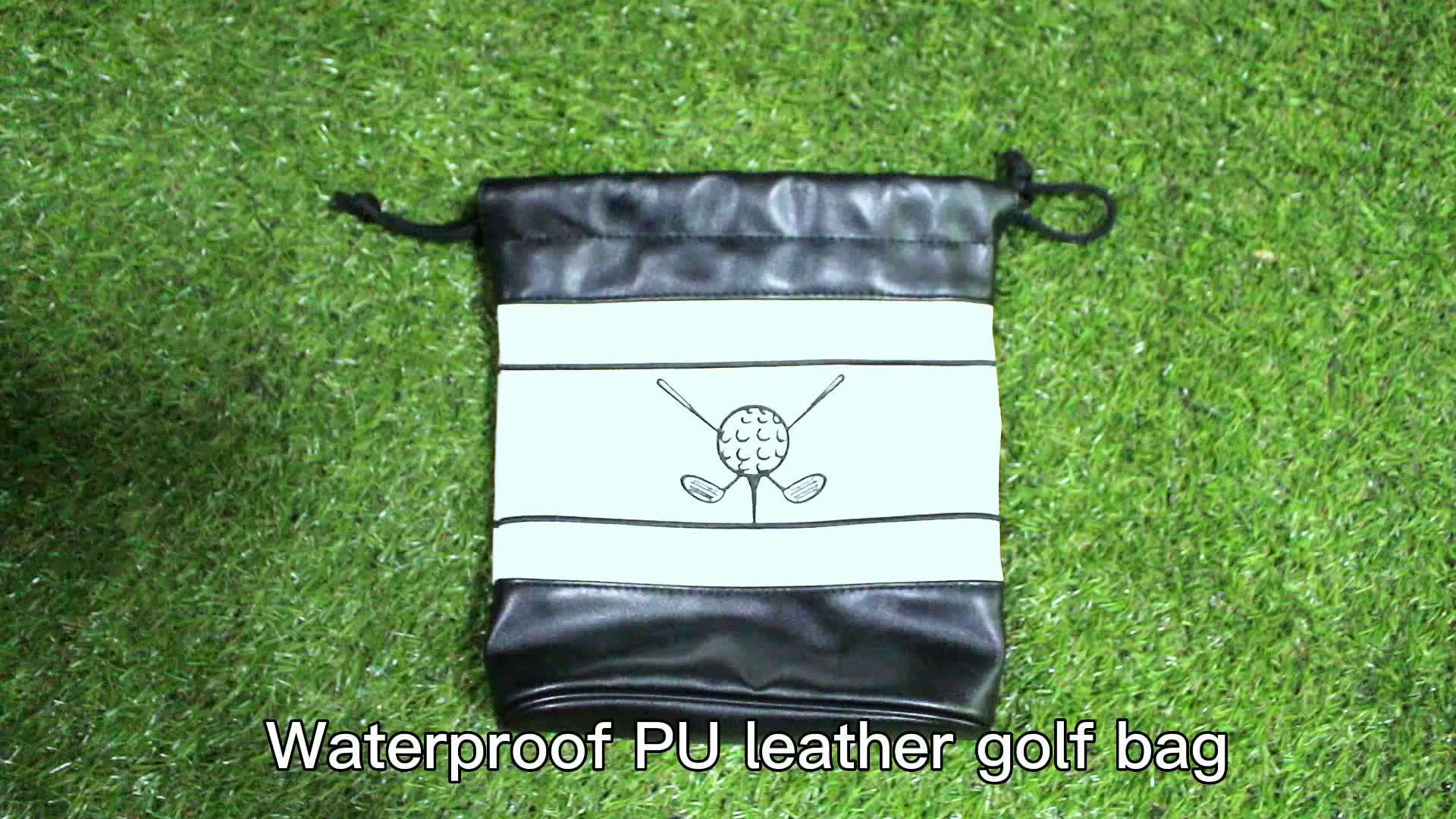 Wholesale Custom Golf Tee Pouch Ball Pouch Bag With Metal Clip Zipper ...
