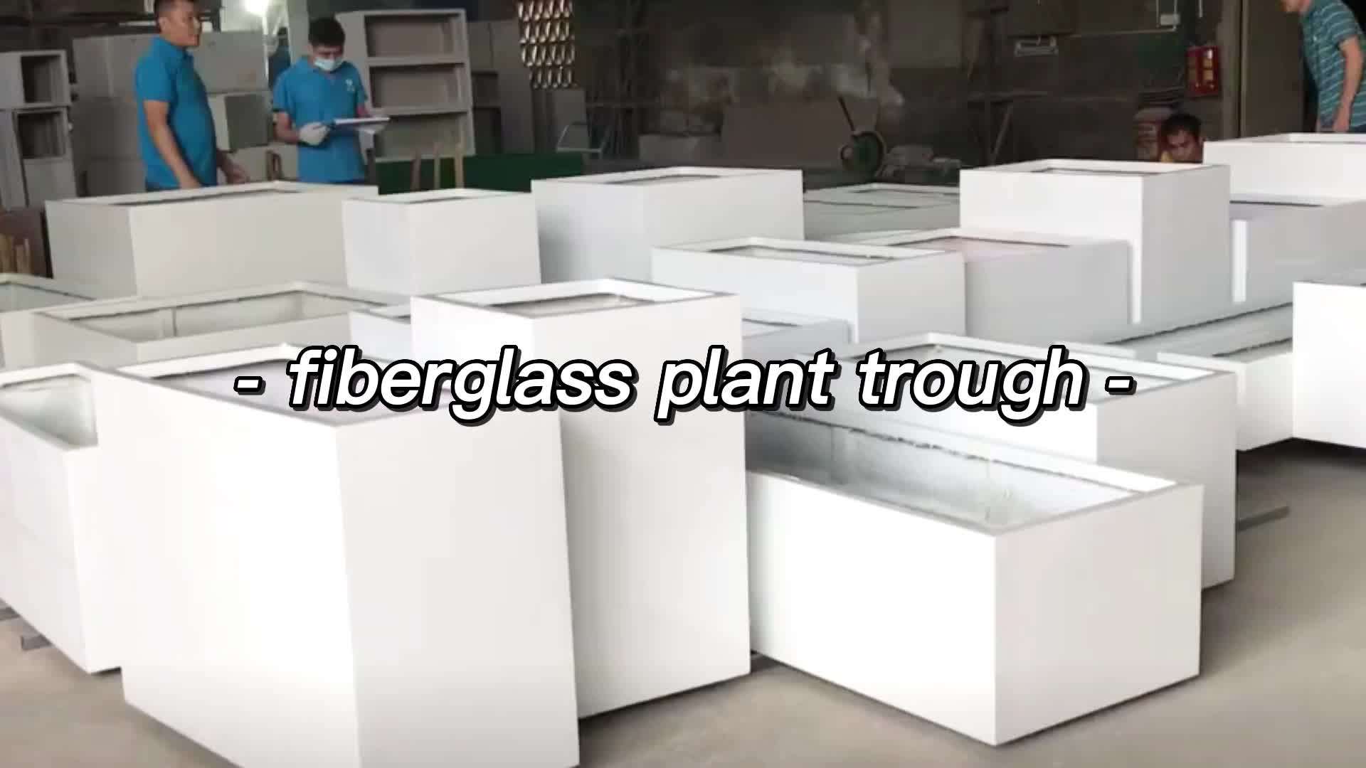 Outdoor Indoor Fiberglass Frp Garden Flower Plants Trough Planter Pot ...