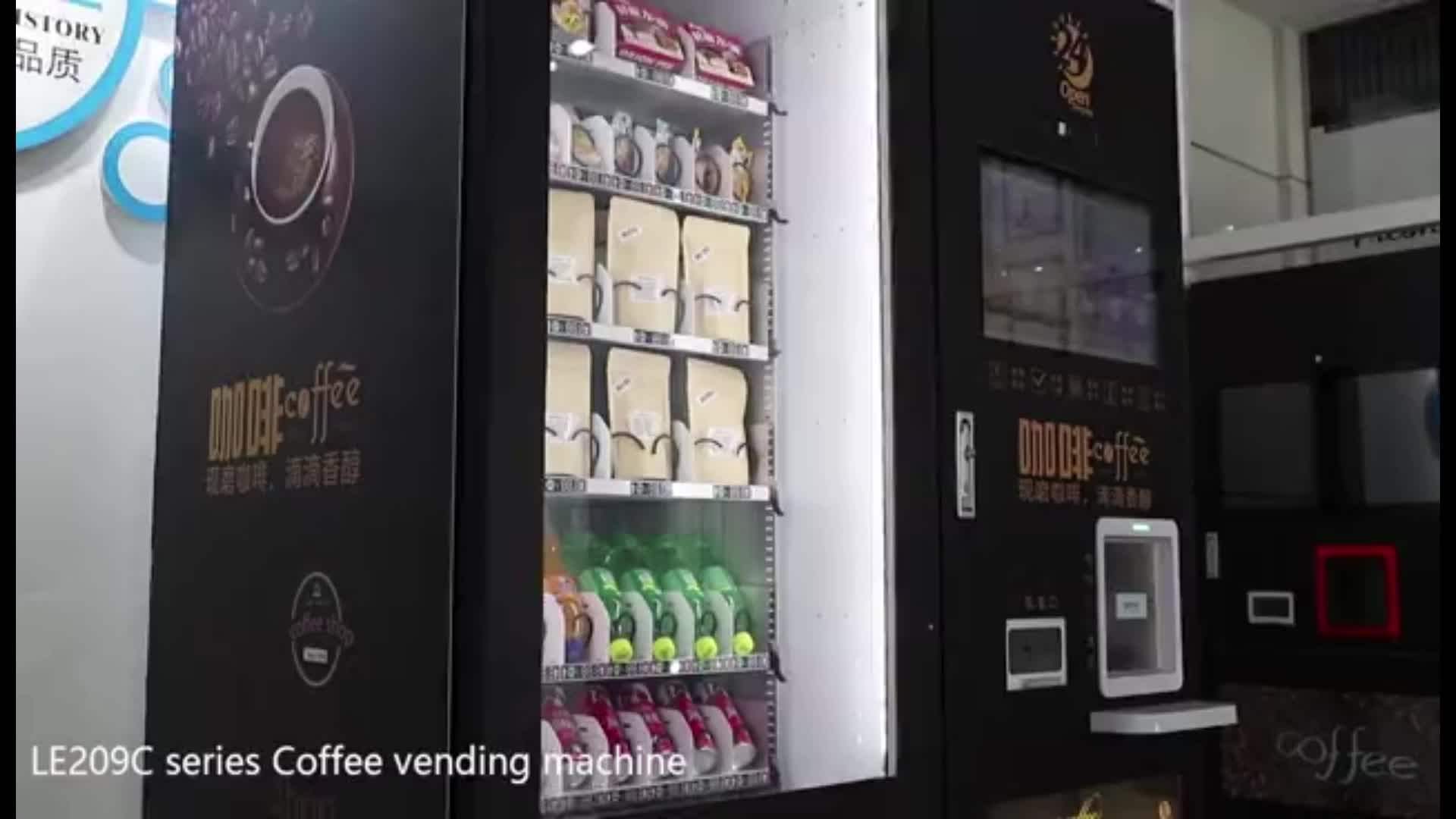Self Service Automatic Combo Vending Machine With 21.5 Touch Screen ...