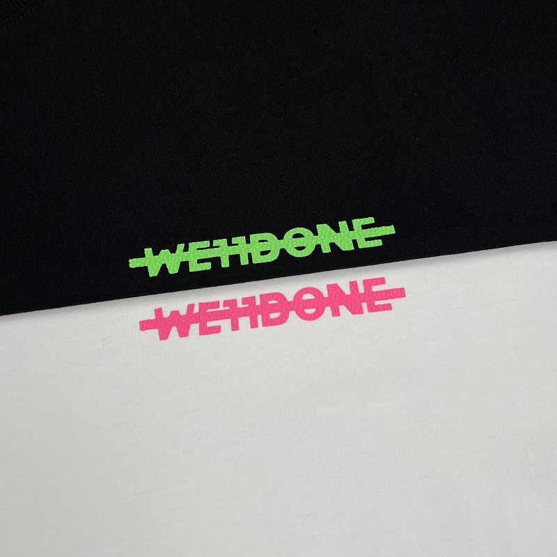 WE11DONE TRACK小众潮牌美式夏季宽松男士情侣半袖短袖字母T恤ins-阿里巴巴