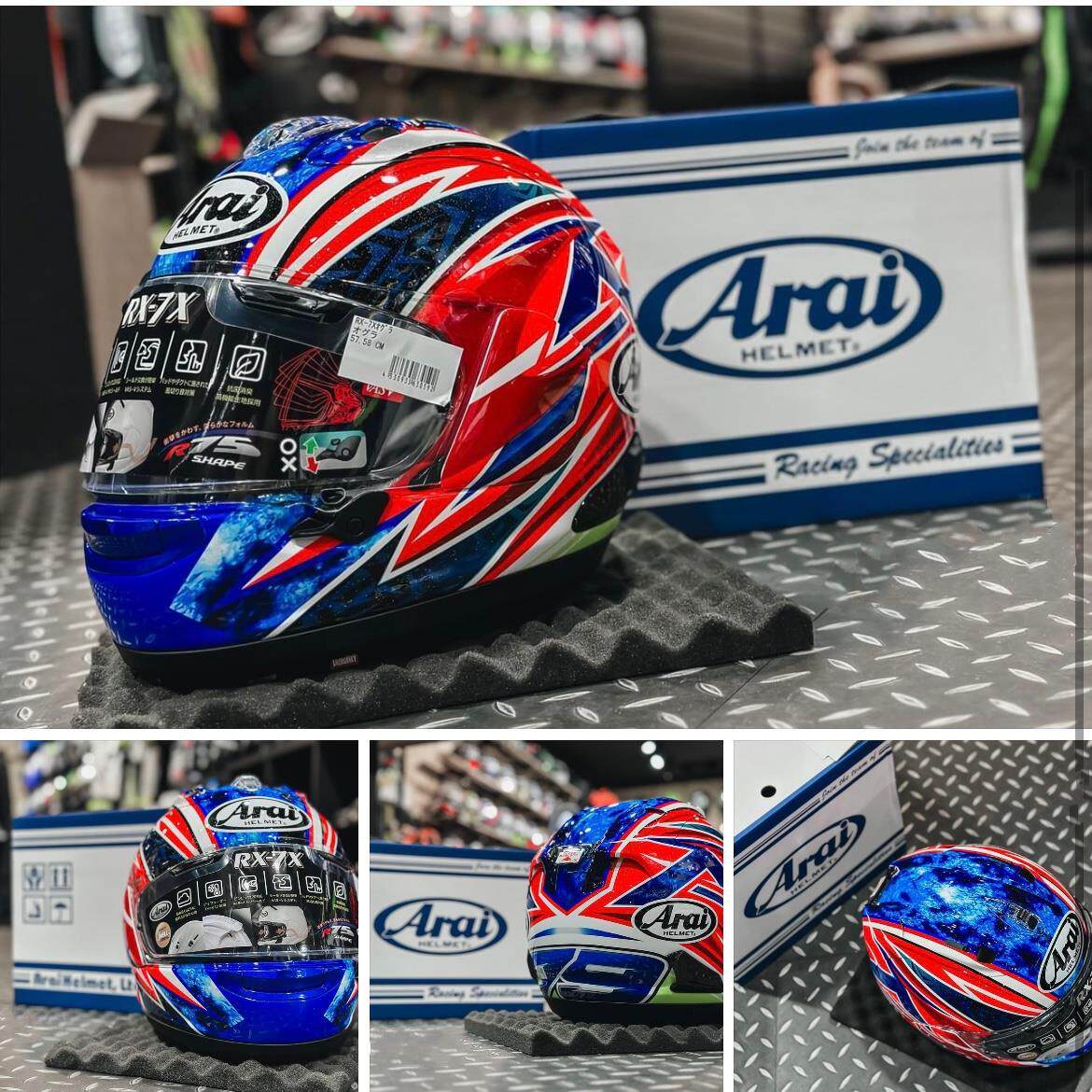 ARAI RX7X大眼24TT芳贺高桥巧仙鹤青龙GP4侍头盔：赛道上的时尚守护者！-摩托车头盔-淘宝好物网