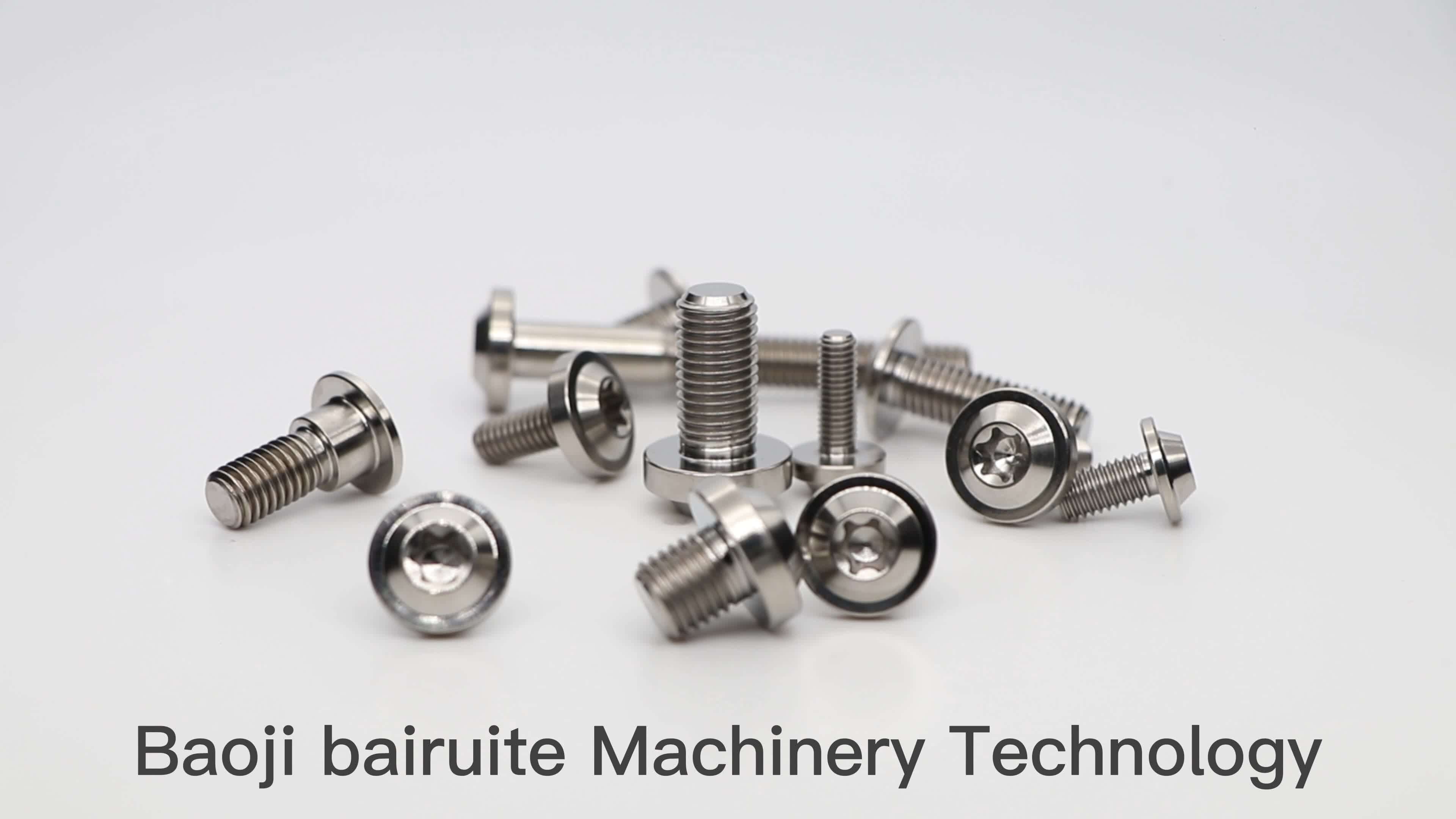 Kelas 5 Baut Titanium M6 M8 M10 Titanium Bolts Screws Torx Head Disc ...
