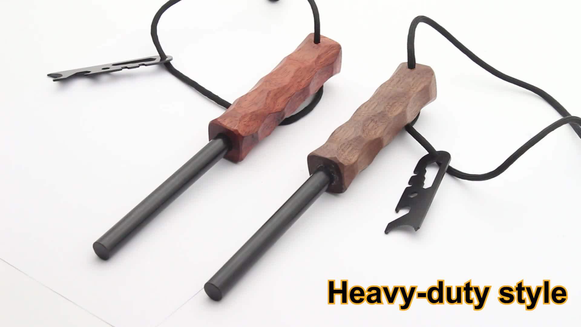 Other Emergency Premium Wood Handle Firesteel Survival Gear Firestick ...