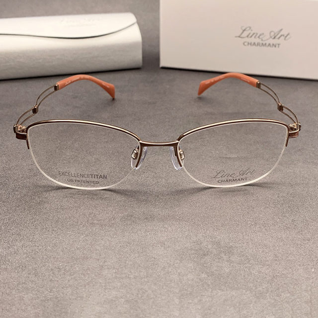 CHARMANT frame Xia Meng Line Titanium Series XL2923 Half Frame Women's ...