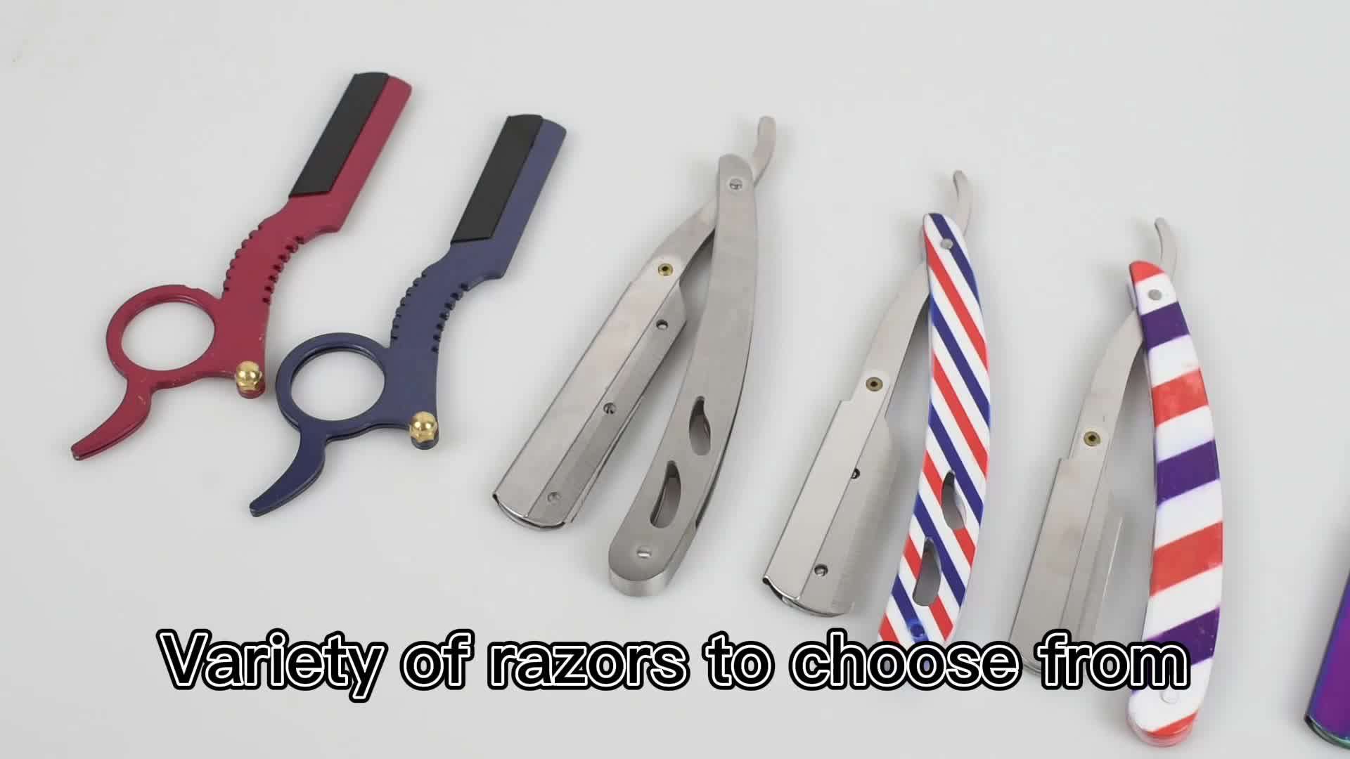 Plastic Handle Barber Straight Razor Polish Blade Holder Smooth Swing ...