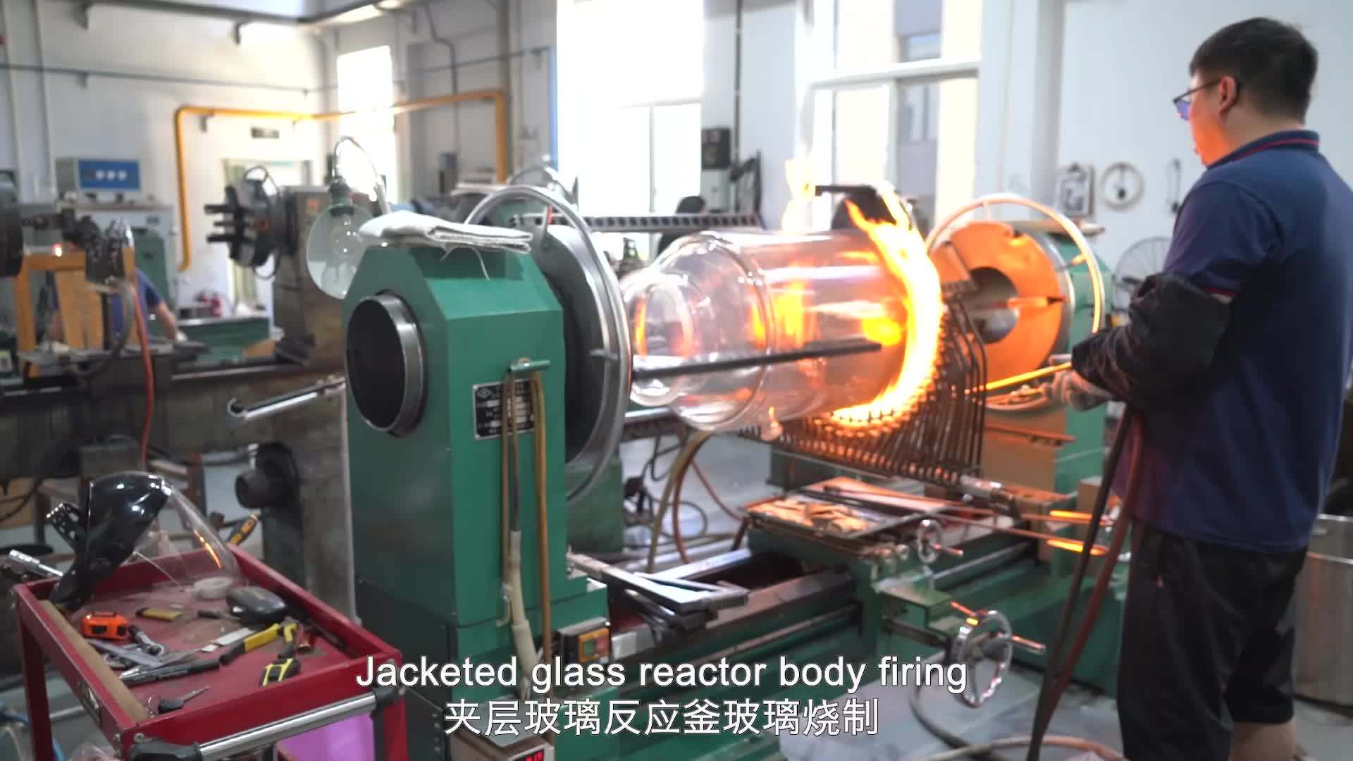 Lab Chemical Stirring Tank Reaction Vessel 50l Jacketed Glass Reactor ...