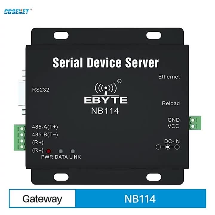 Ebyte Nb114 Rs485 Rs422 Rs232 To Tcp/ip Converter Industrial Multi Ports Serial Device Server ...