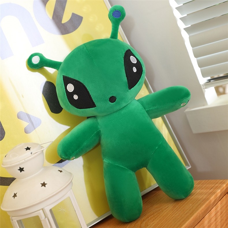 跨境热销AFTONSPARV green alien plush 外星人玩偶 毛绒玩具批发-阿里巴巴
