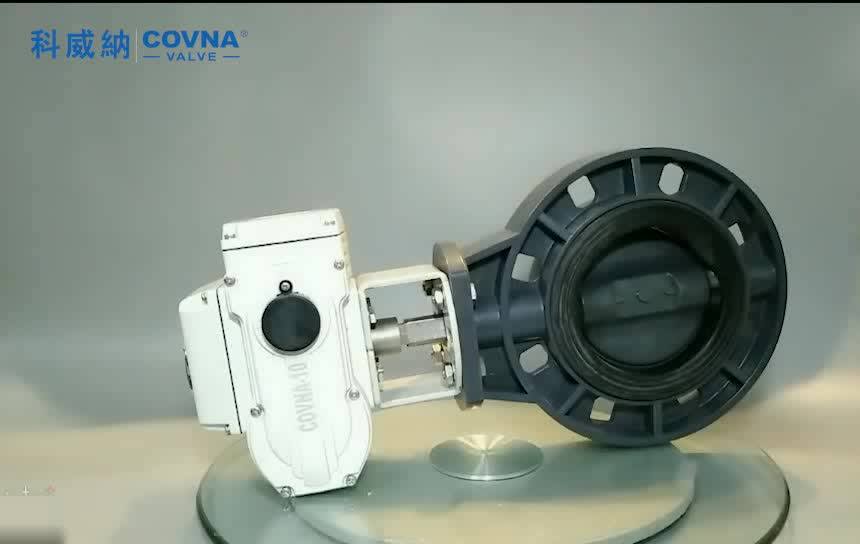 Covna Plastic Motorized Automated Electrical Valves 8 Inch Pvc Ac 380v ...