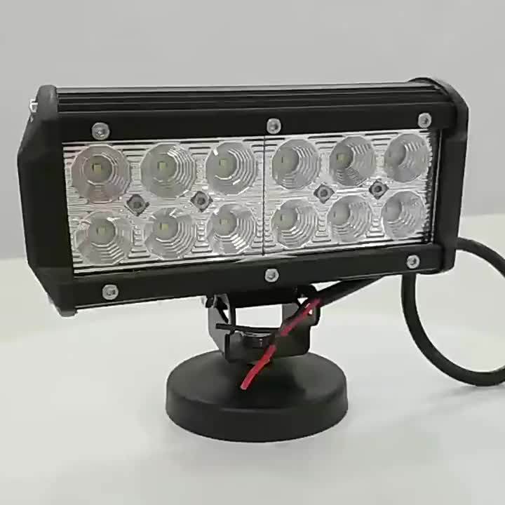 36w Led Spotlight Beam Double Rows 12v 24v Waterproof Truck Auto Boat ...