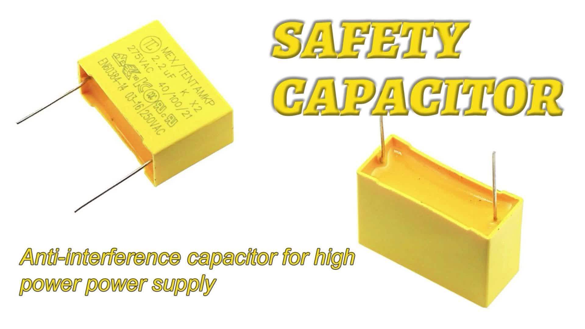 Metallized Polypropylene Film X2 Capacitor Mpx Mkp 104k 275v - Buy X2 ...