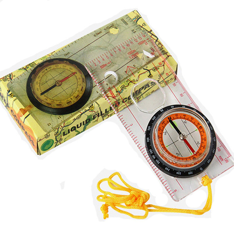 [USD 6.88] Professional compass map ruler multi-function pointer north ...