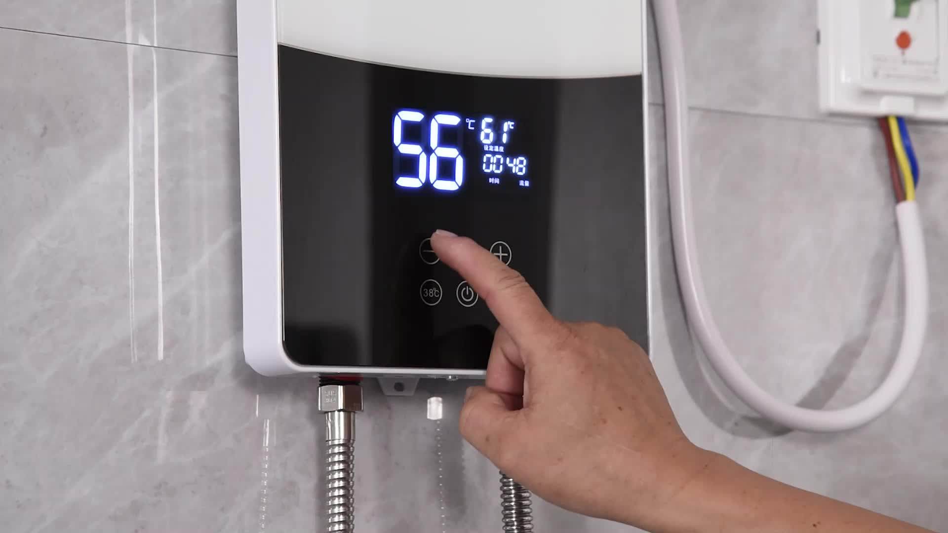 Anto Special 220v 50hz Manual Control Tankless Water Heater Parts China Electric Instant Water ...