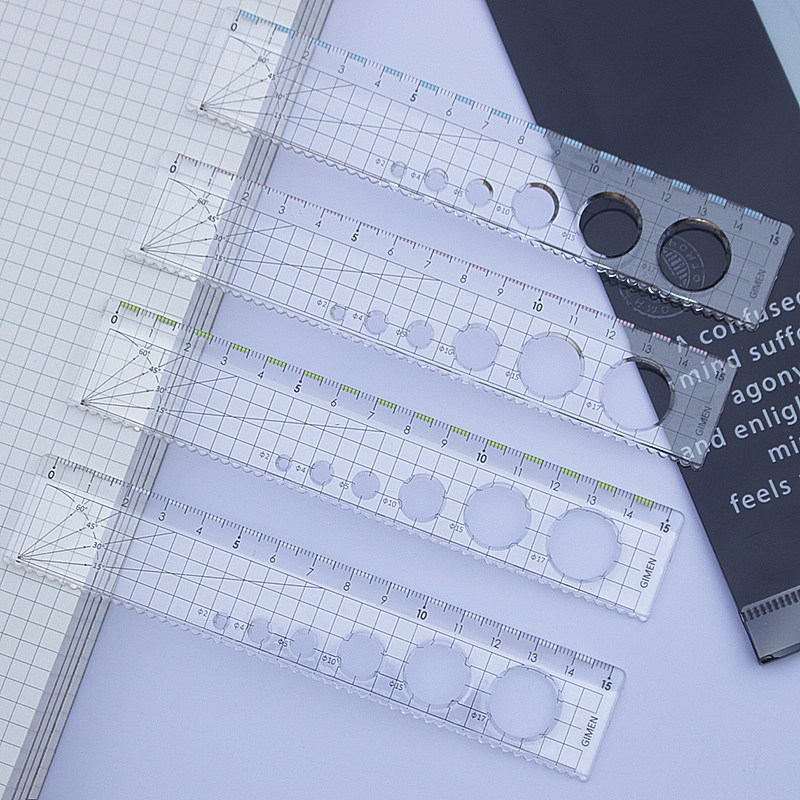 Free shipping on jumon stationery's 18cm wavy-edge hard plastic ruler ...