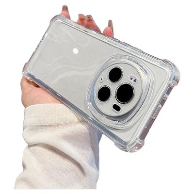 适用华为荣耀magic6手机壳防摔magic5pro加厚magic4气囊mate60pro/pura70/p40透明mate50/30/p50高级感透明新