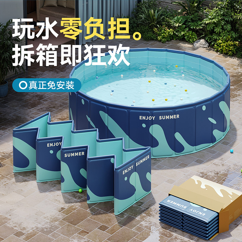 夏日清凉必备！户外大型充气泳池，全家人的快乐源泉🌊 -游泳池-淘宝百科网