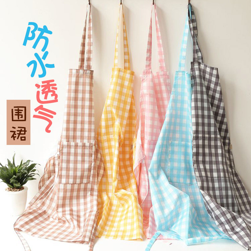 日系韩版厨房围裙：防水防油，让烹饪变成时尚秀场！-防辐射围裙-淘宝百科网