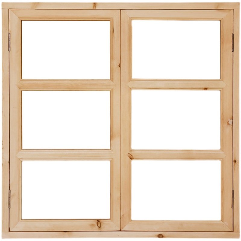 [USD 42.23] Custom Chinese Vintage Pine Log Window Solid Wood Blinds ...