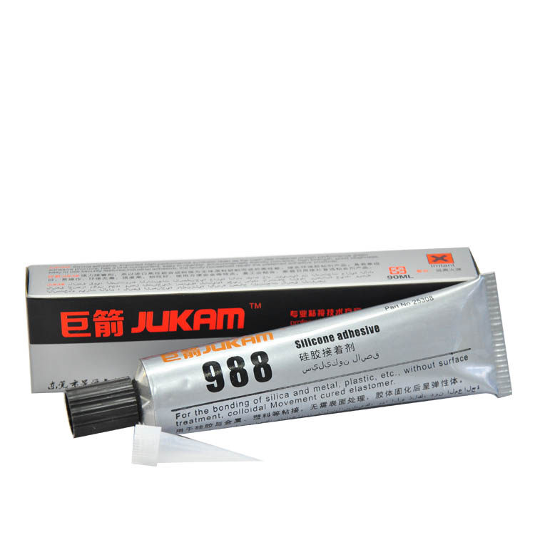 巨箭JUKAM正品G-988矽胶胶水 矽胶粘ABS/PC塑胶防水耐高温大容量