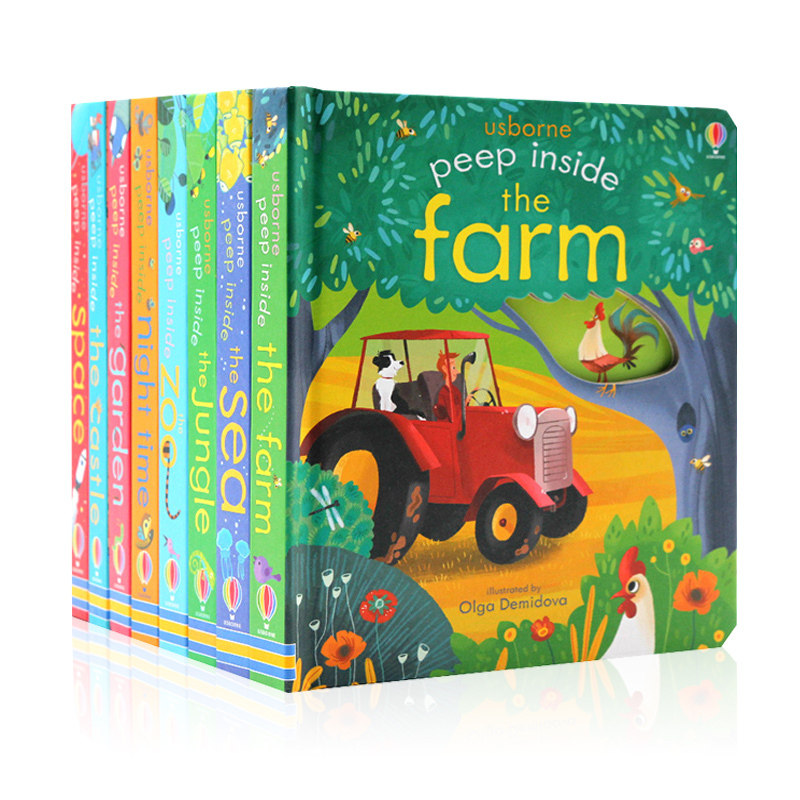 📖揭秘Usborne Peep Inside系列：8册进口英文原版绘本带你探索奇妙世界！🌟-原版其它-淘宝好物网