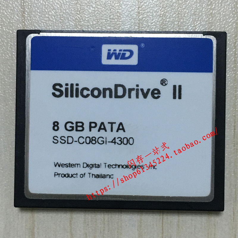 原裝WD SILICONDRIVE II CF 8G PATA SSD-C08GI-4300 工業CF卡8GB