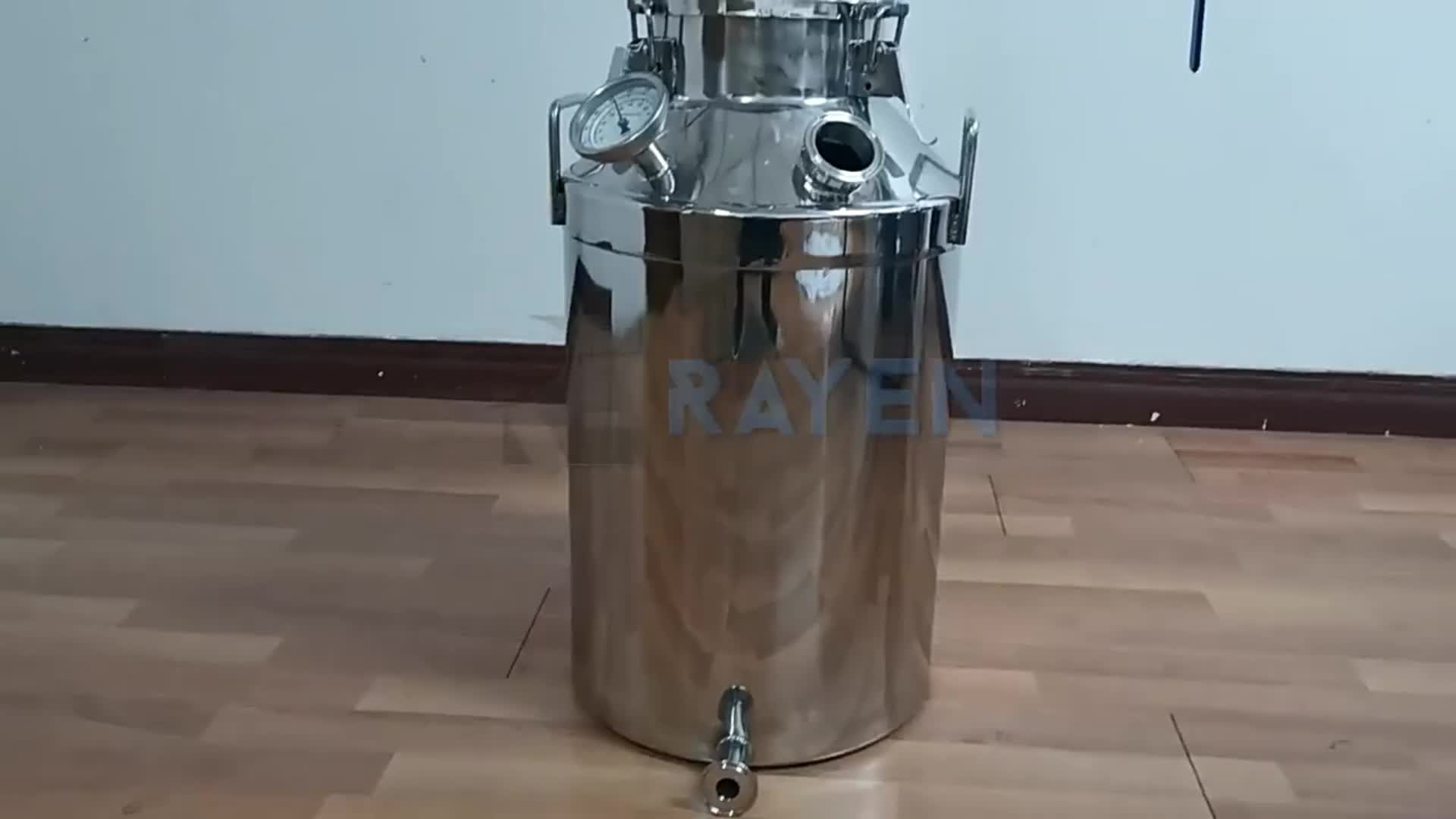 30l 50l 100l Pot Still Stainless Steel Alcohol Stills 100l Boiler Pot With Copper Still Column ...
