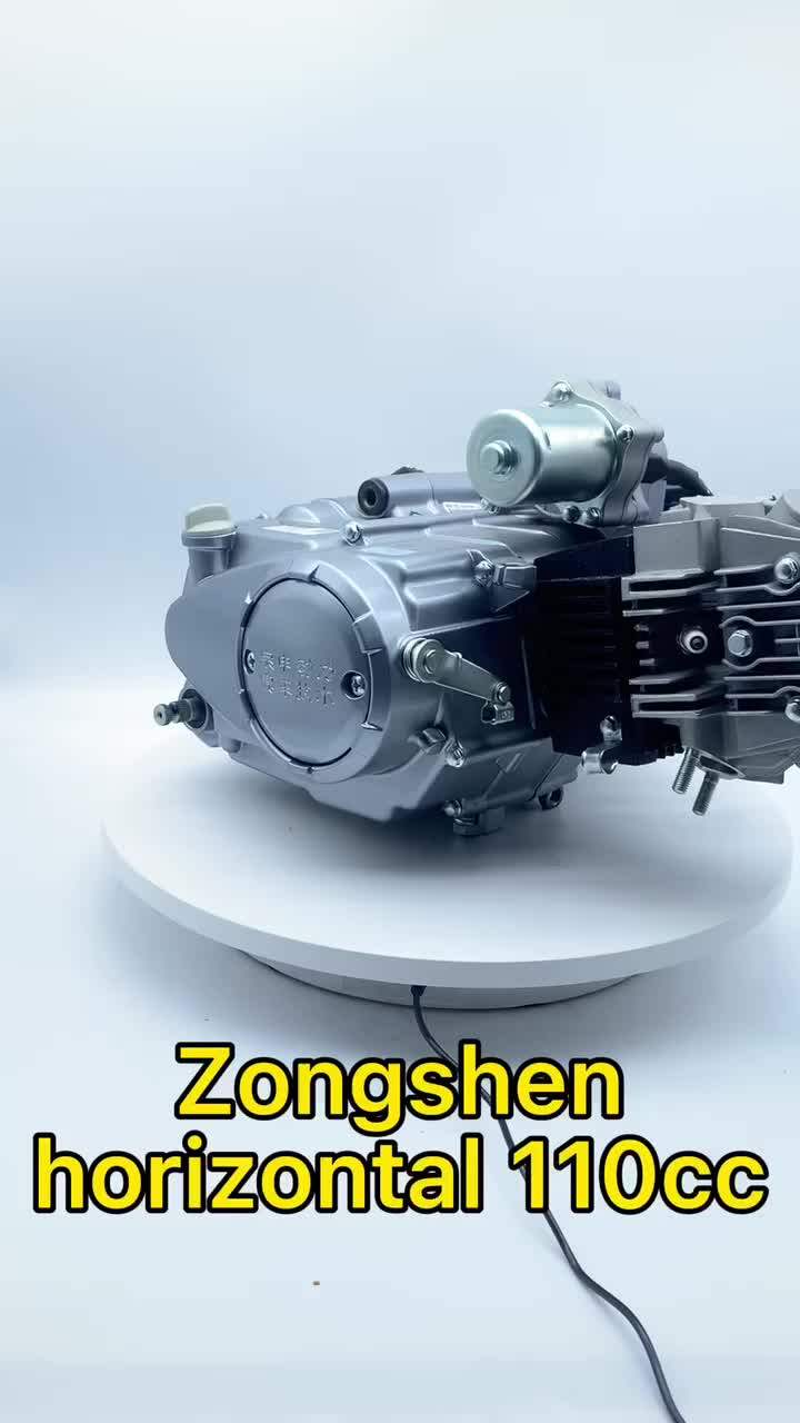 Horizontal Motorcycle Engine Zongshen 110cc 125cc Air-cooled 4 Strokes ...